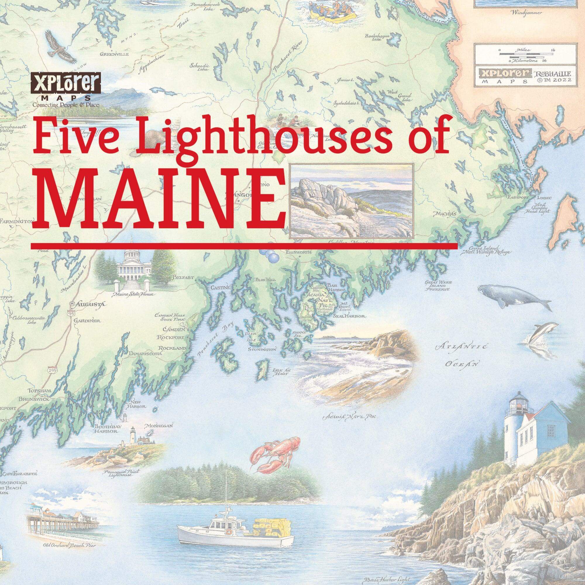 Five Lighthouses of Maine