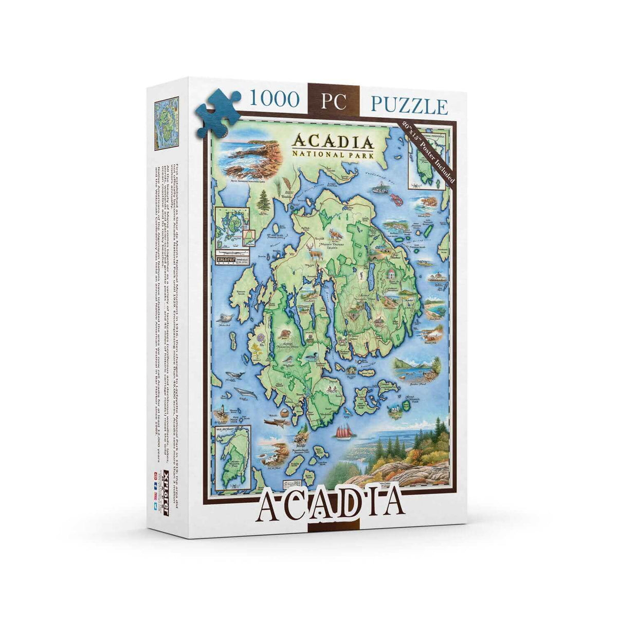 Acadia National Park Map Collection - Xplorer Maps