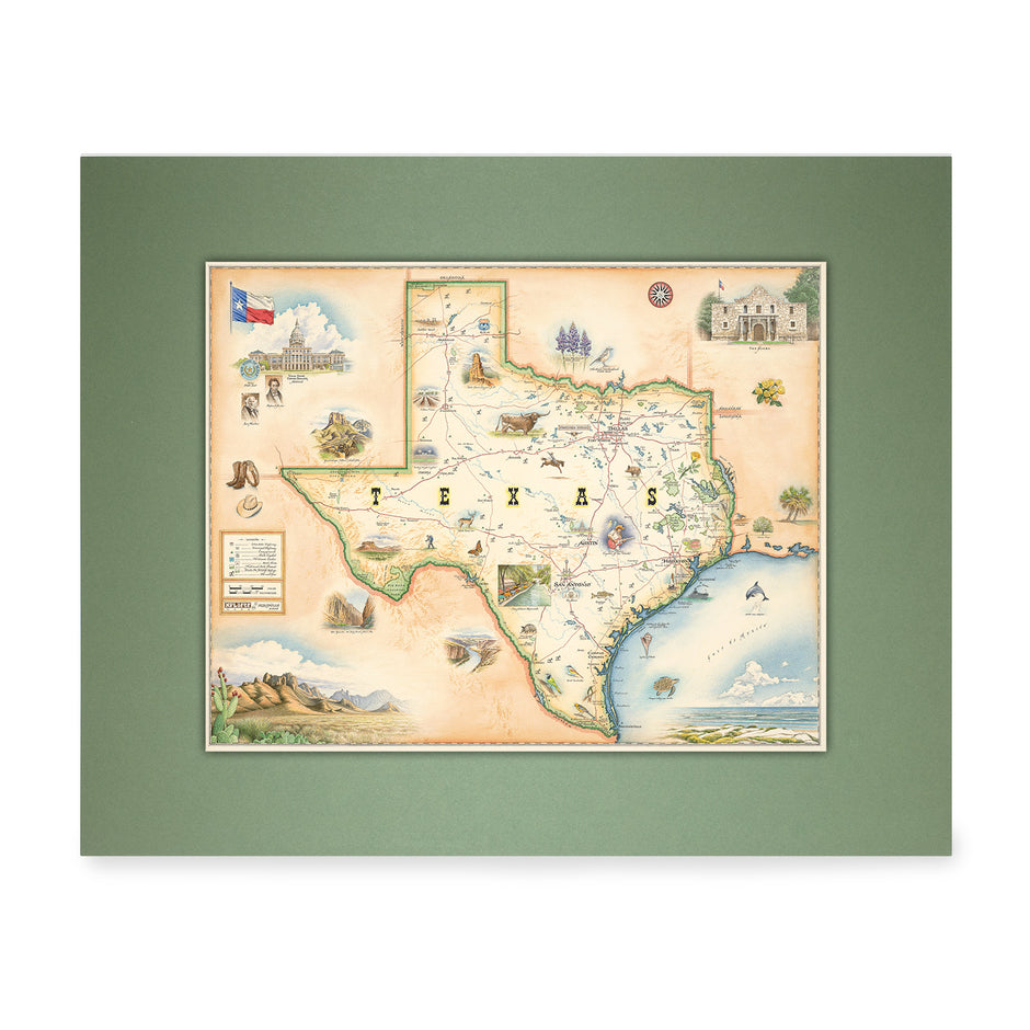 Texas State Mini-Map - Xplorer Maps